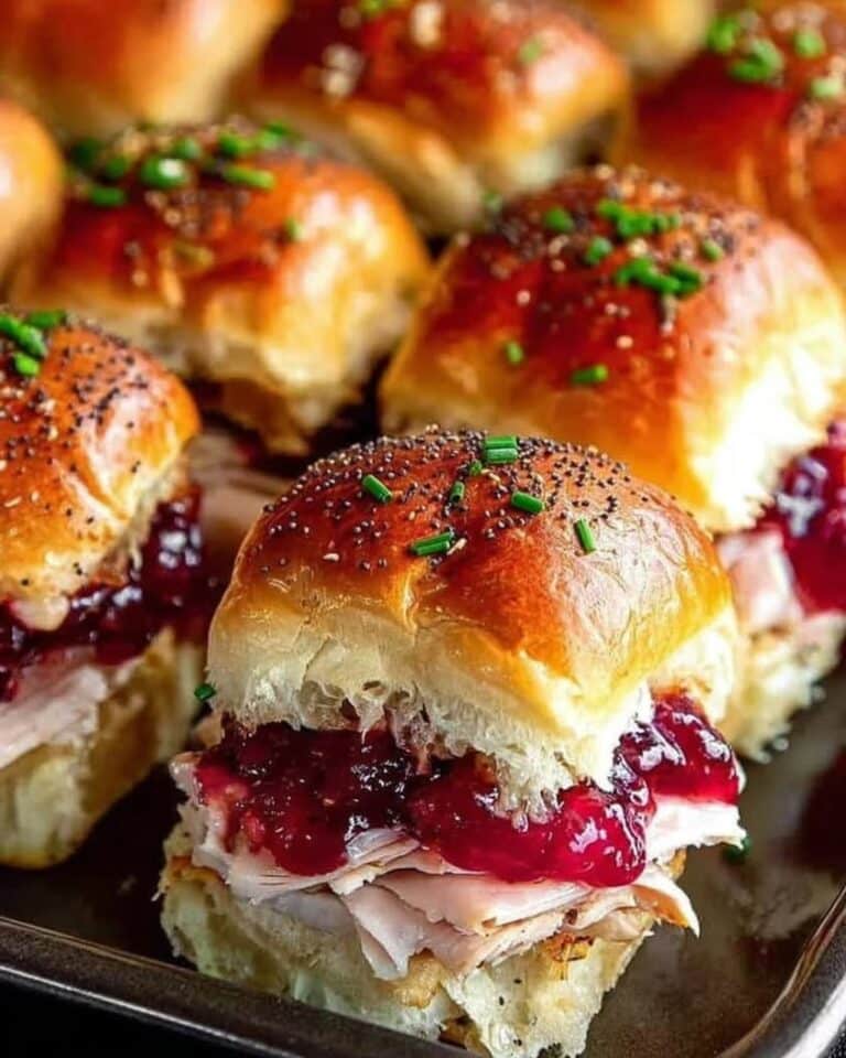 Easy Cheesy Cranberry Turkey Sliders for a Crowd-Pleasing Appetizer