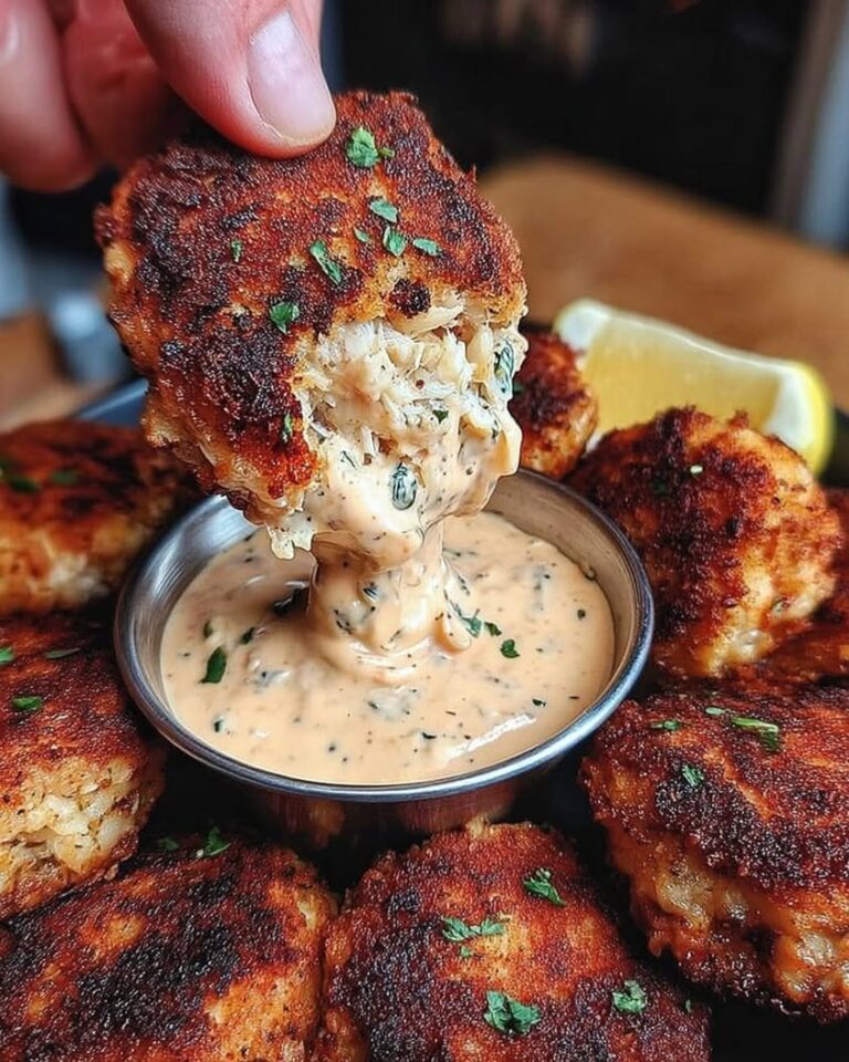 Easy Crab Cakes with a Zesty Remoulade Sauce Recipe