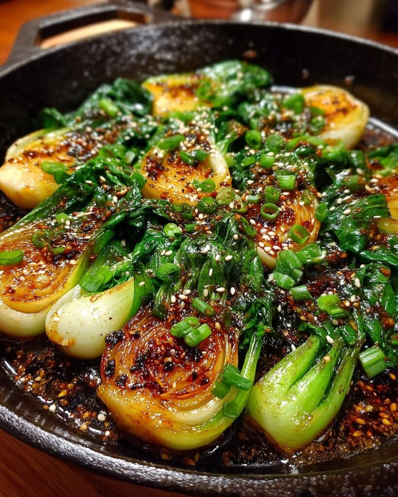 Garlic Soy Glazed Bok Choy: A Simple Pan-Seared Side Dish