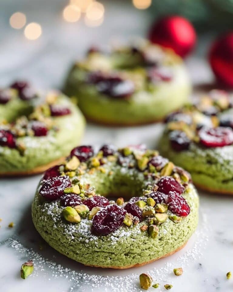 Festive Pistachio Cranberry Wreath Cookies For The Holidays
