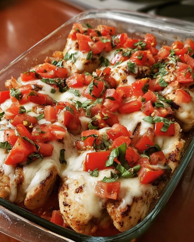 Easy Bruschetta Chicken Bake Recipe
