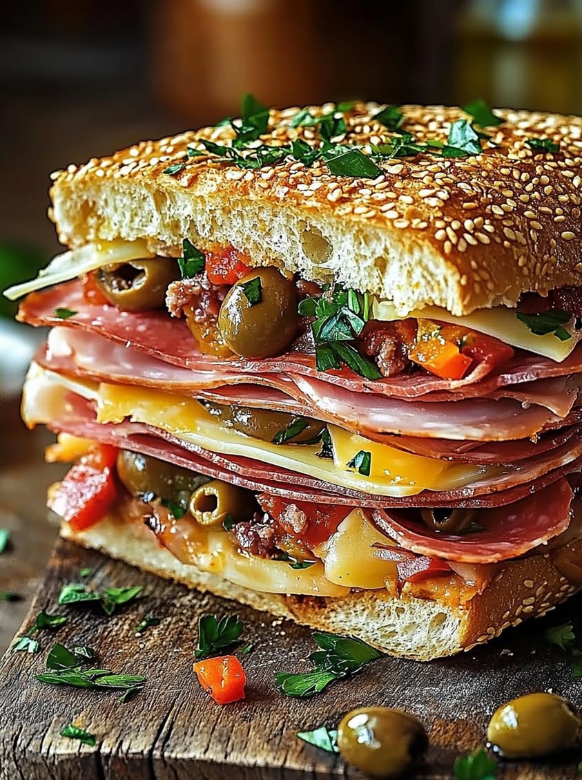 The Ultimate Classic New Orleans Muffuletta Sandwich Recipe