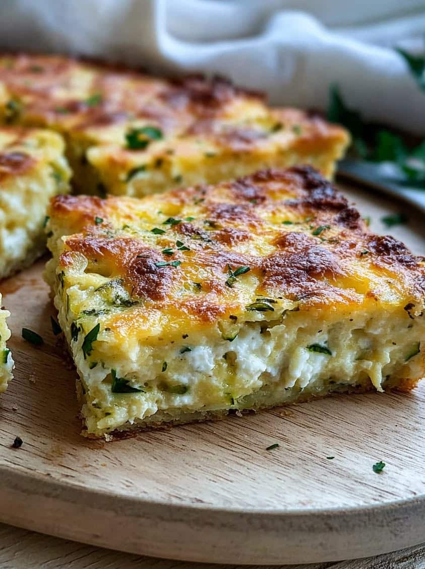 Zucchini Cottage Cheese Slice Recipe