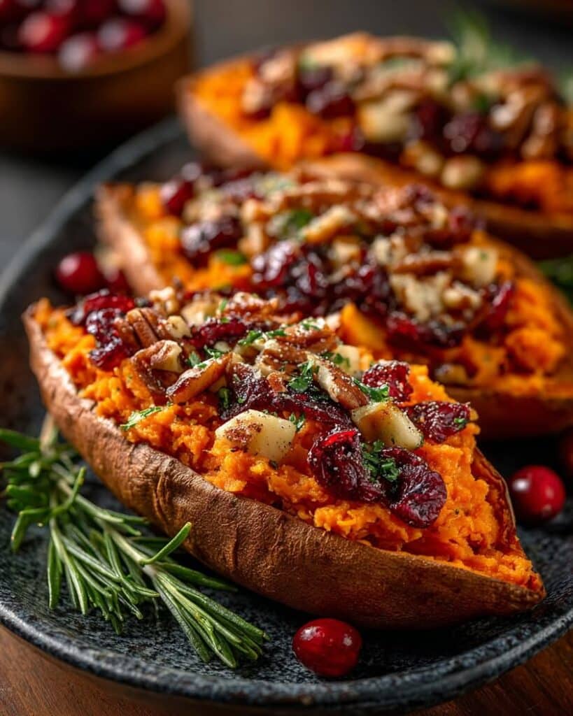 Cranberry Apple Twice-Baked Sweet Potatoes: A Festive Holiday Side Dish