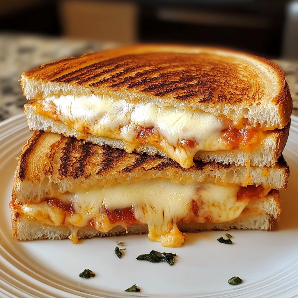 Grilled Cheese Pizza Sandwich Recipe