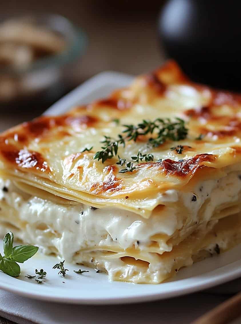 Silky White Sauce Chicken Lasagna Recipe
