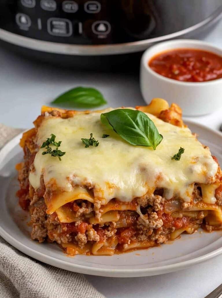 Easy Slow Cooker Lasagna Recipe