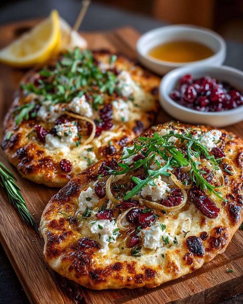 Crispy Flatbread with Ricotta and Spicy Honey Drizzle