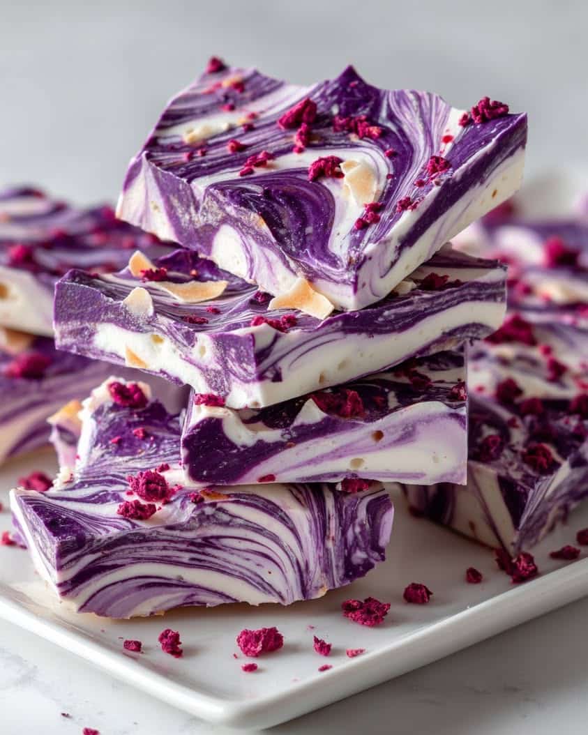 Naturally Purple Sweet Potato Meringue Bark Recipe